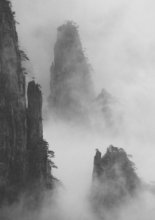 Marc Riboud, Paysages : Montagnes célestes du Huang Shan, paysages d ...