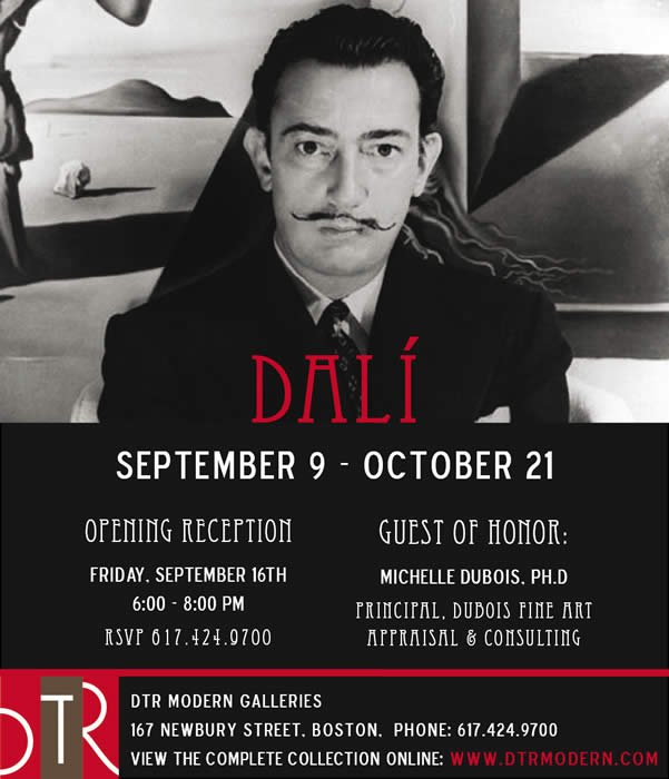 Salvador Dalí, Exhibition, Painting, DTR Modern Galleries, Boston ...