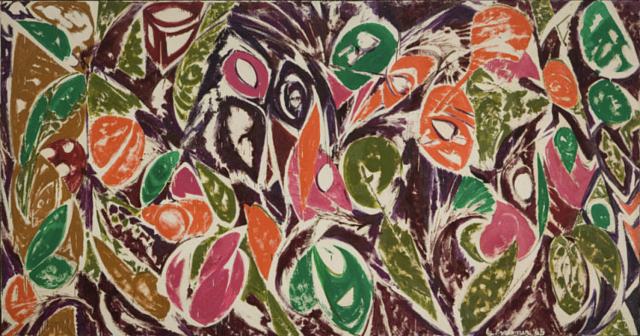 Lee Krasner, Living Color, Painting, Guggenheim Museum, Bilbao, Spain ...