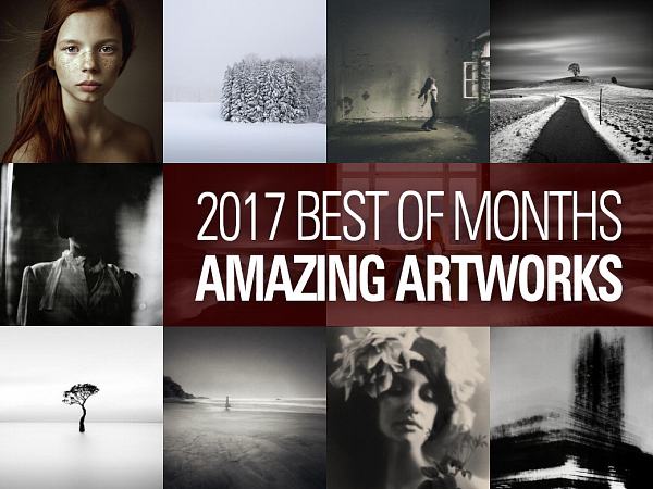 12 amazing creative artworks of 2017, Selection from the best of months ...