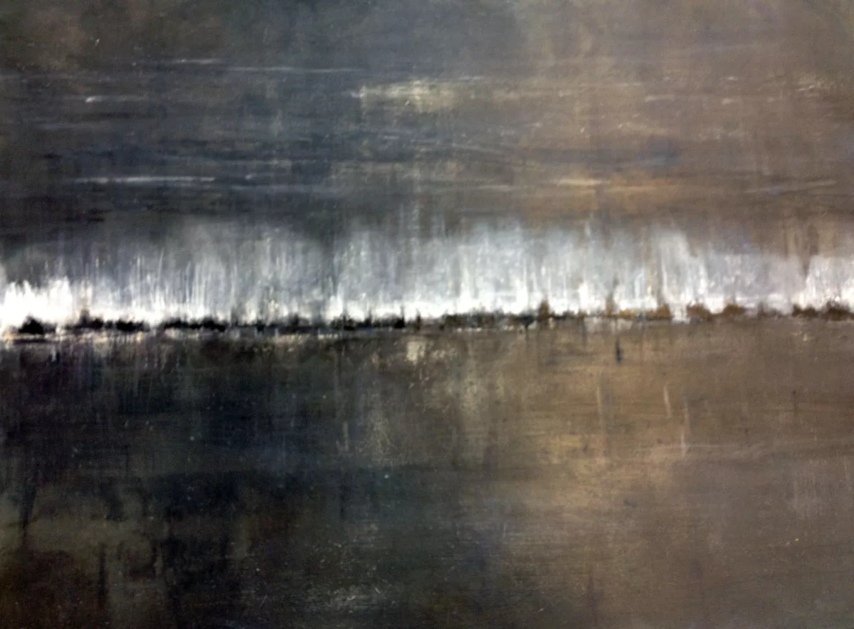 St Ives Landscape by Caryl Beach, Painting, Acrylic