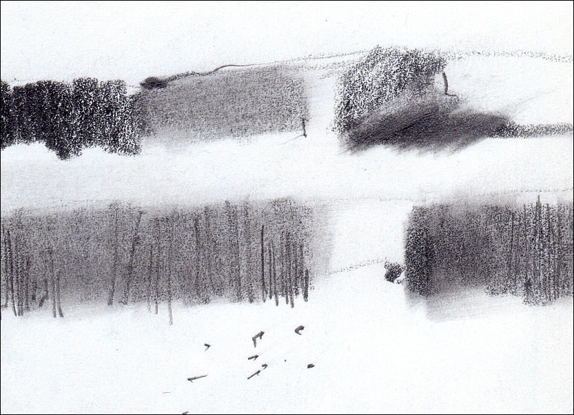Hill 9 by George Oncioiu, Drawing, Pencil | Art Limited