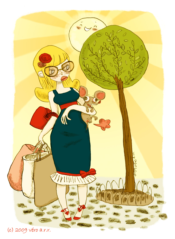 the bright side of life par Veronika Mischitz, Dessin | Art Limited