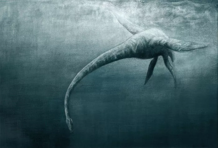Elasmosaurus by Zuzanna Celej, Painting | Art Limited