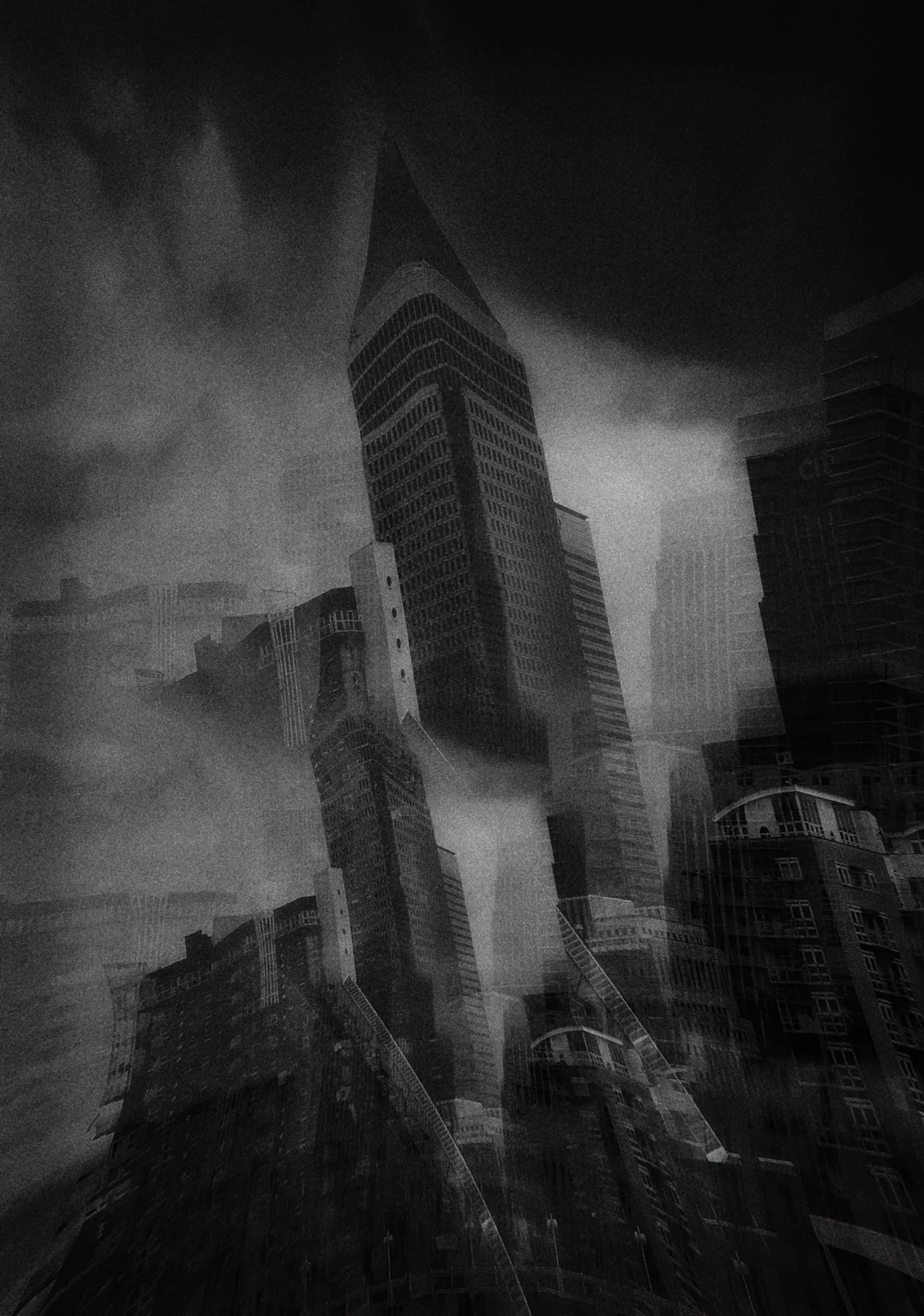 Crazy City by Anna Pagnacco, Digital art, Manipulation | Art Limited