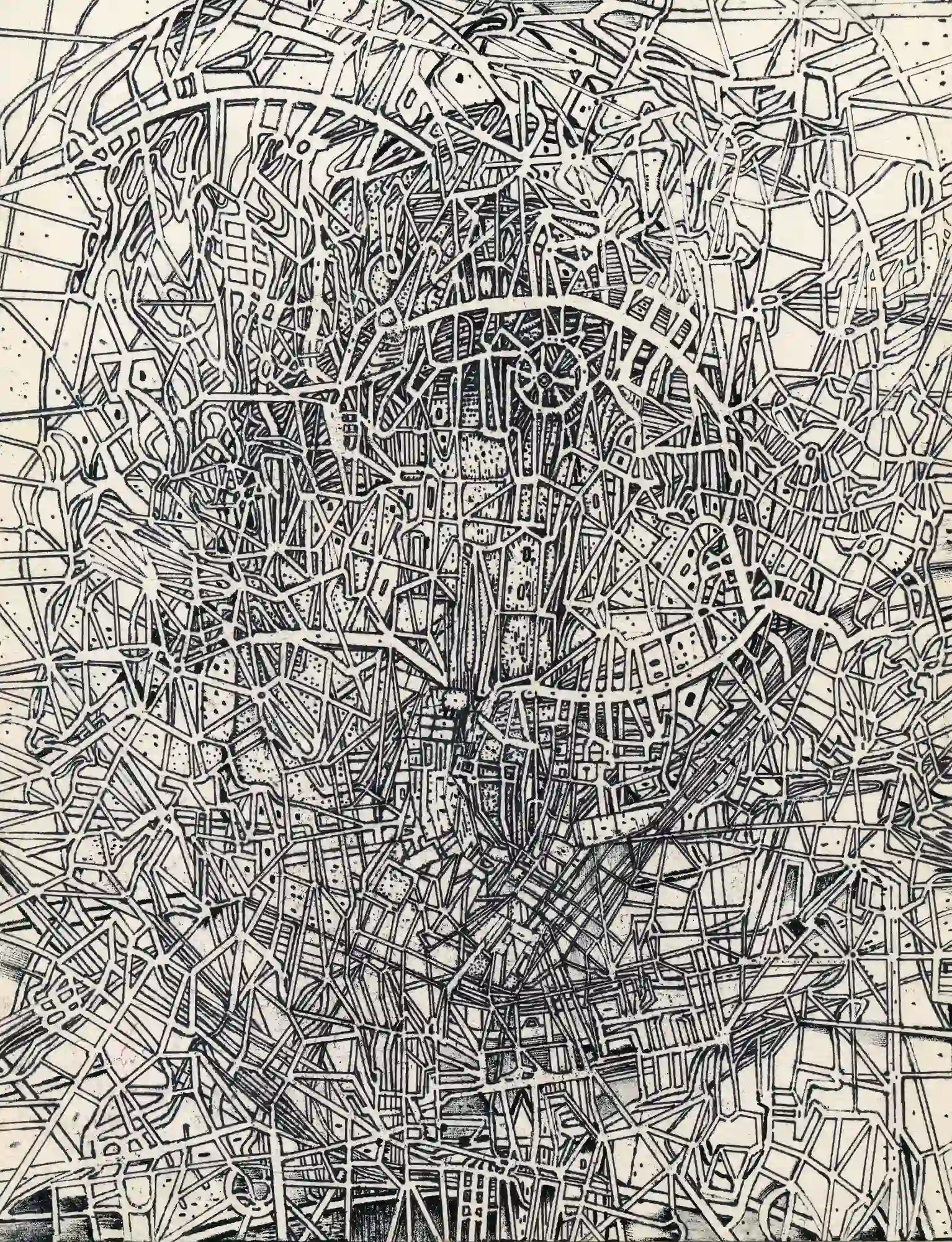 Railway Station by Piotr Zygmunt, Drawing, Ink | Art Limited