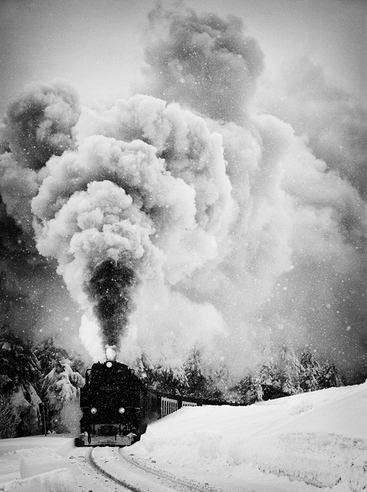 smoking train by Ralph Graef, Photography, Digital | Art Limited
