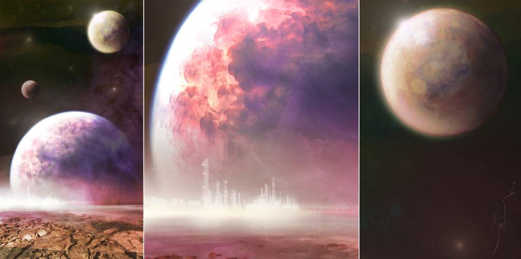 Spacescape by Grégory Le Roux, Drawing, Digital | Art Limited