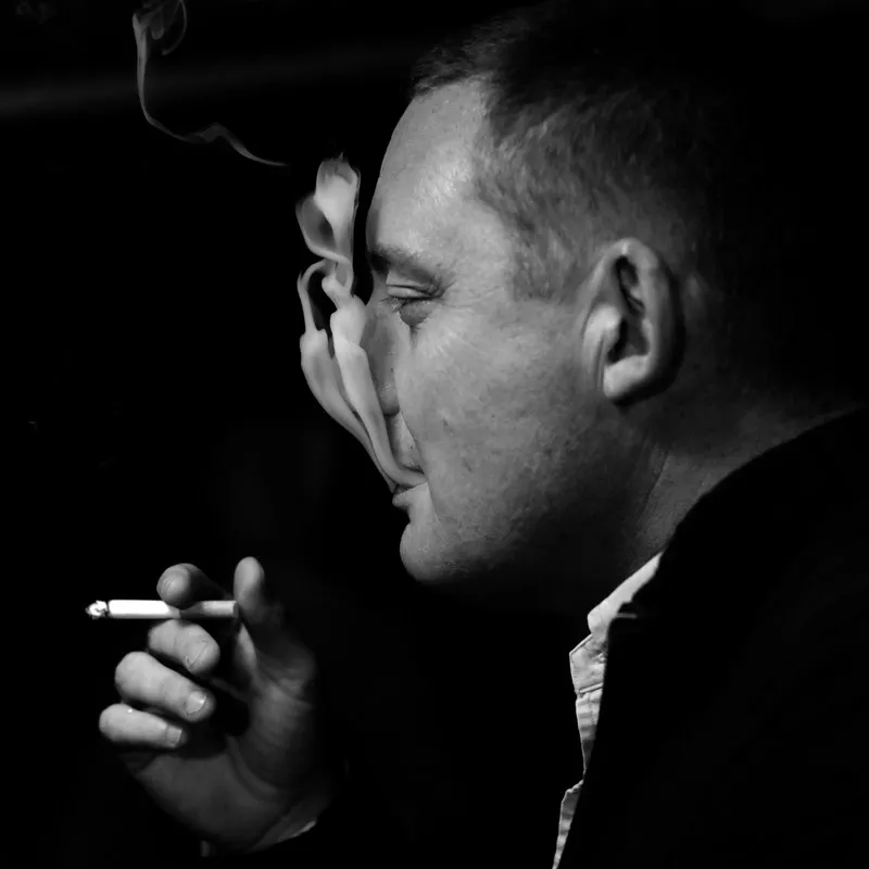 Homme Qui Fume (Smoking Man) by Michel Versepuy, art work | Art Limited