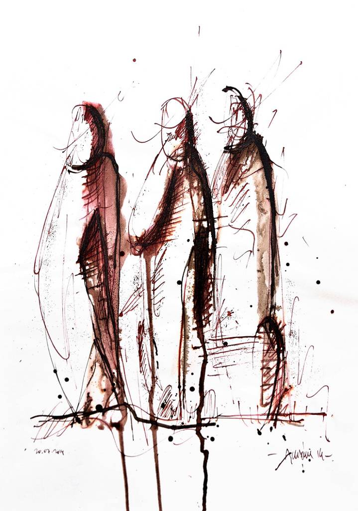 3 Idiots Wearing Hats Looking In The Same Direction by Alexandru Crisan ...