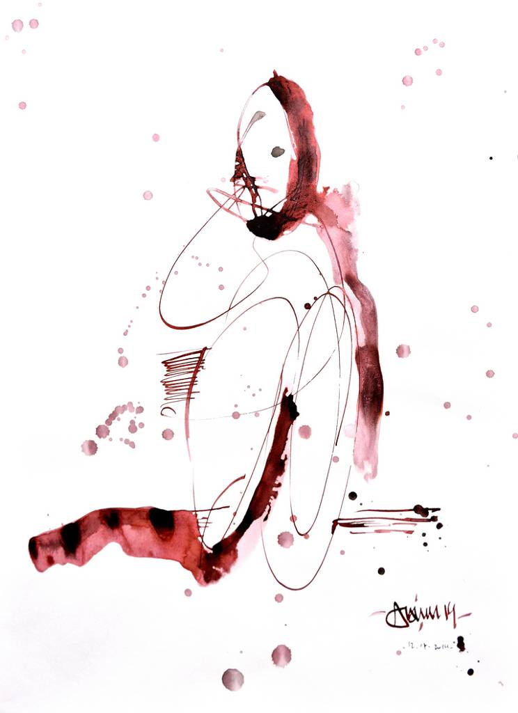 Redhead (Minimal Study Vii) by Alexandru Crisan, Drawing | Art Limited