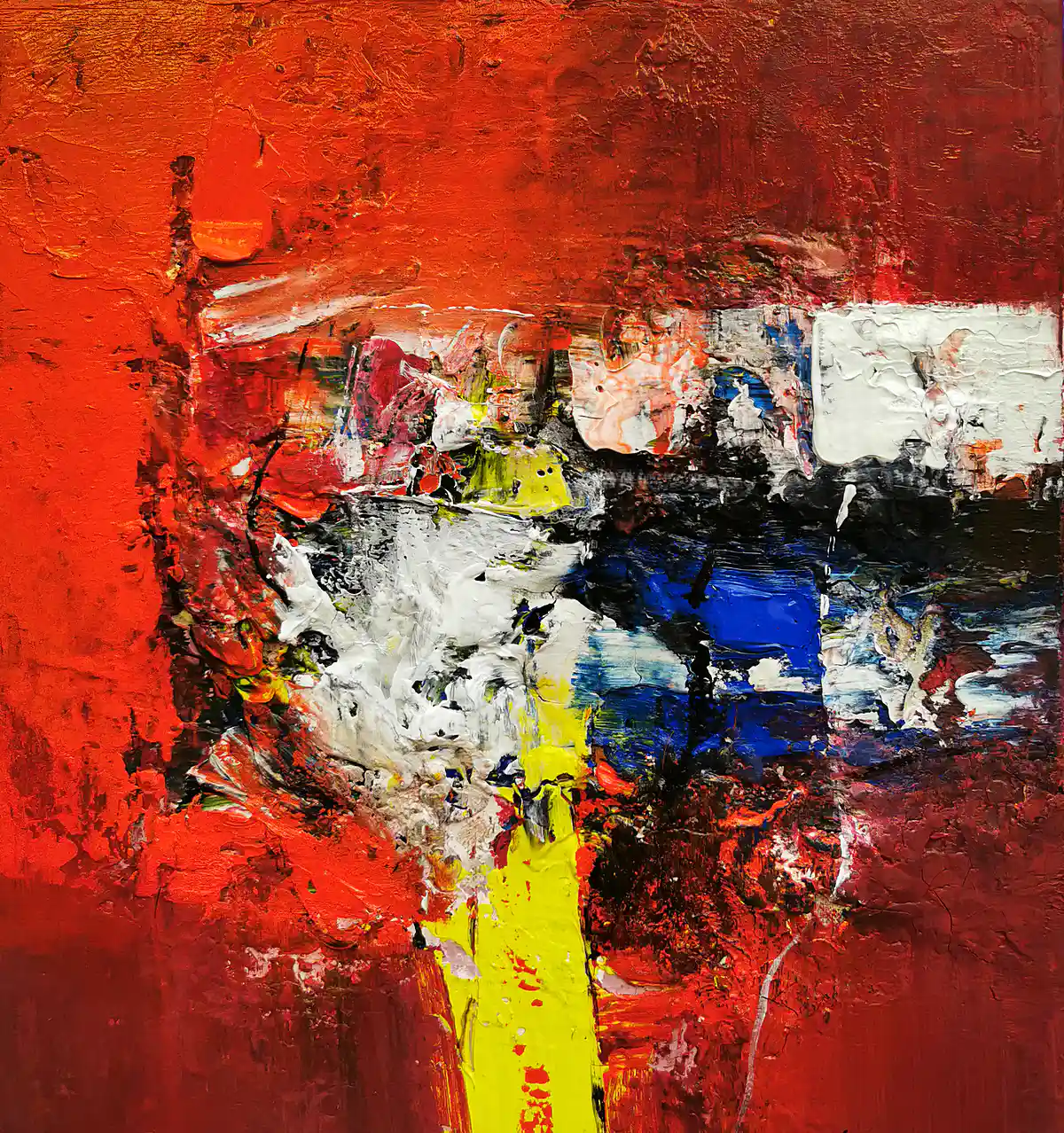 Enhanced fire from sunsets by Vasil Vasilev, Painting, Acrylic | Art ...