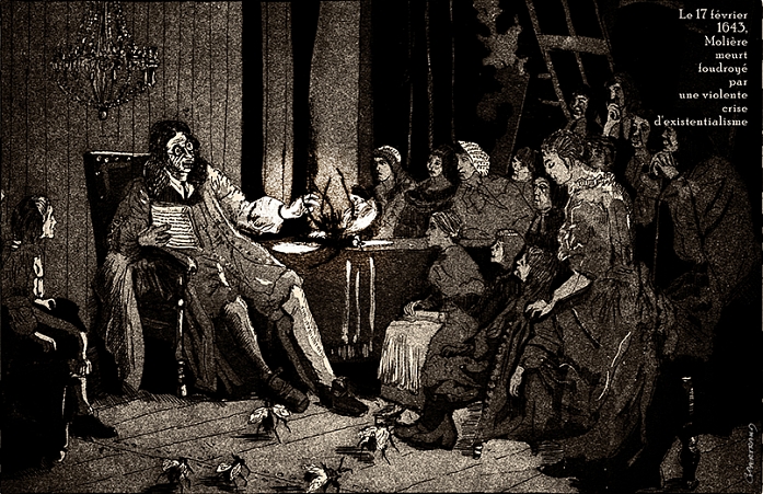 La Mort De Molière / Molière's Death by Gérard Bertrand, art work | Art ...