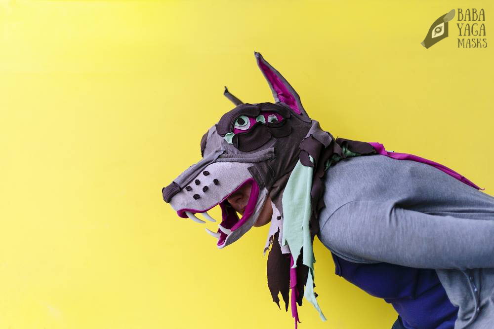 Demon Dog Textile Mask by Agata ?ukiewicz, Sculpture | Art Limited