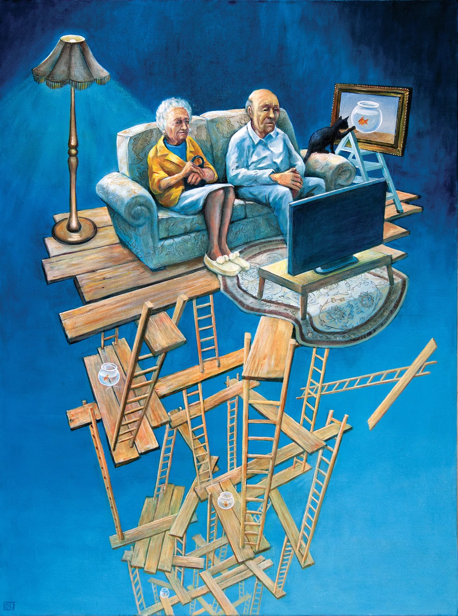 Suspension Of Disbelief by Daniel Loveday, Painting, Oil | Art Limited