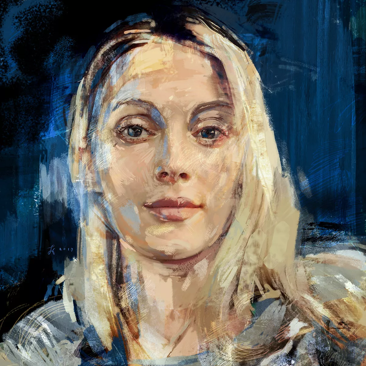 Portrait of Aida par Tymon Wodnicki, Peinture, Numérique | Art Limited