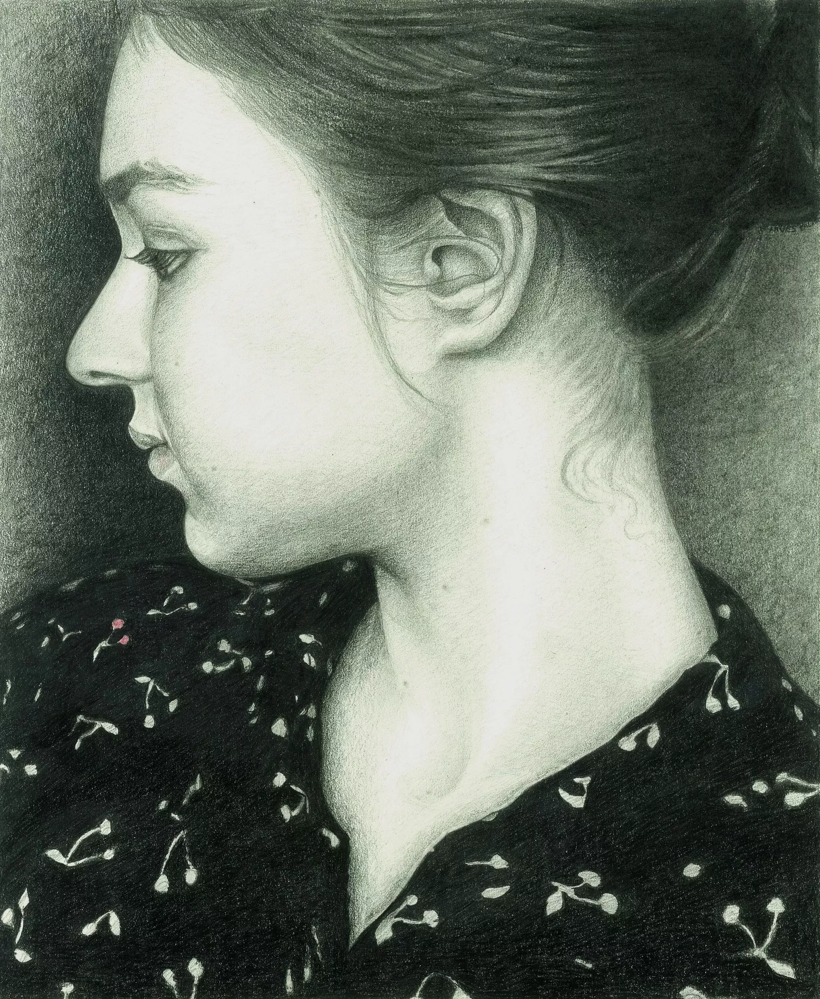MAGNOLIA GIRL by Nives Palmić, Drawing, Pencil | Art Limited