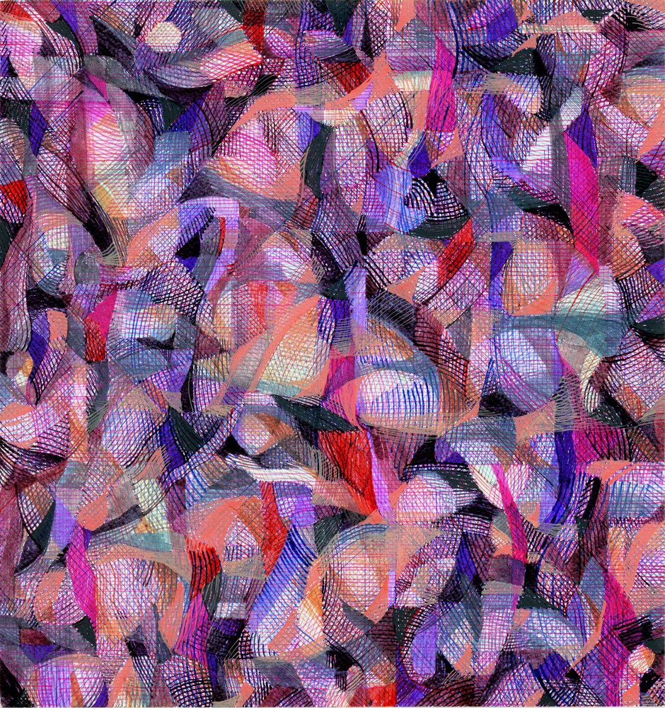 CUBIST RHYTHM by Nives Palmić, Painting, Ink | Art Limited