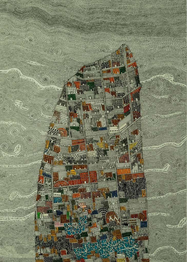 Floating City by Anna Deligianni, Drawing | Art Limited