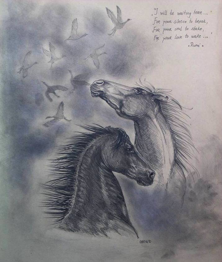 When words are not enough by Zorka Veličković, Drawing, Mixed media ...