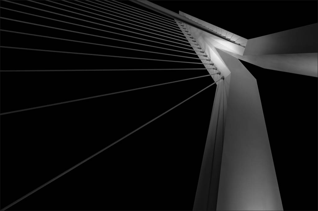 Erasmus Bridge by Gilbert Claes, Photography, Digital | Art Limited