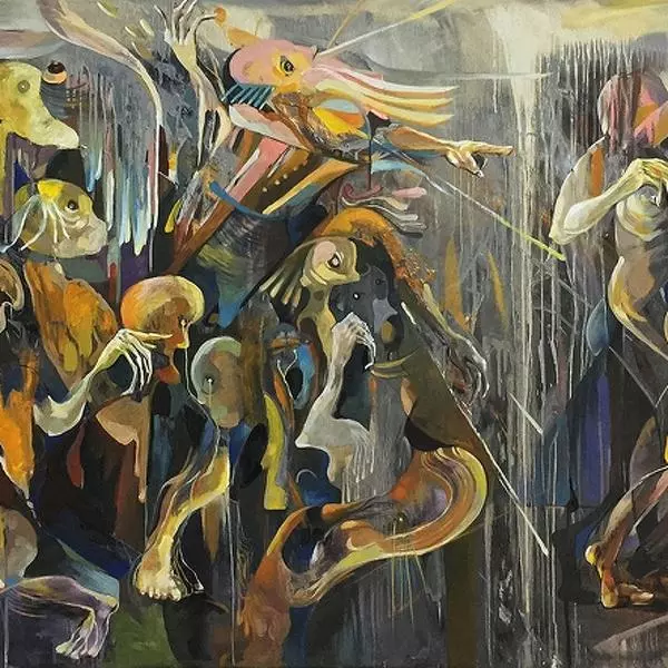 The expulsion from the garden of eden by Loi Duc, Painting, Oil | Art ...