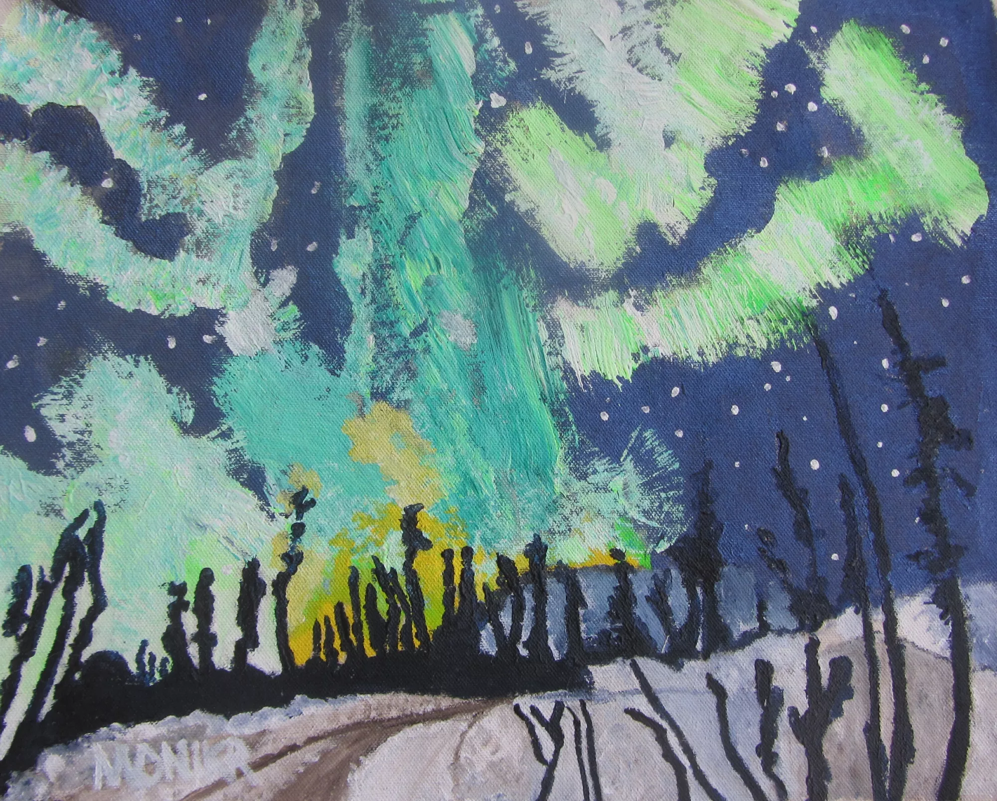 Bedtime in Canada by Monik Robichaud, Painting, Acrylic | Art Limited