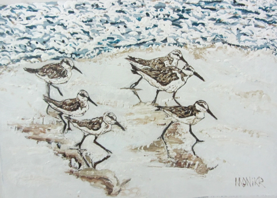 Sandpipers by Monik Robichaud, art work | Art Limited
