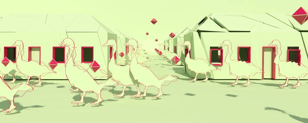 Ducks hit by meteorites2 by Konstantin Zlatev, Digital art, Computer ...