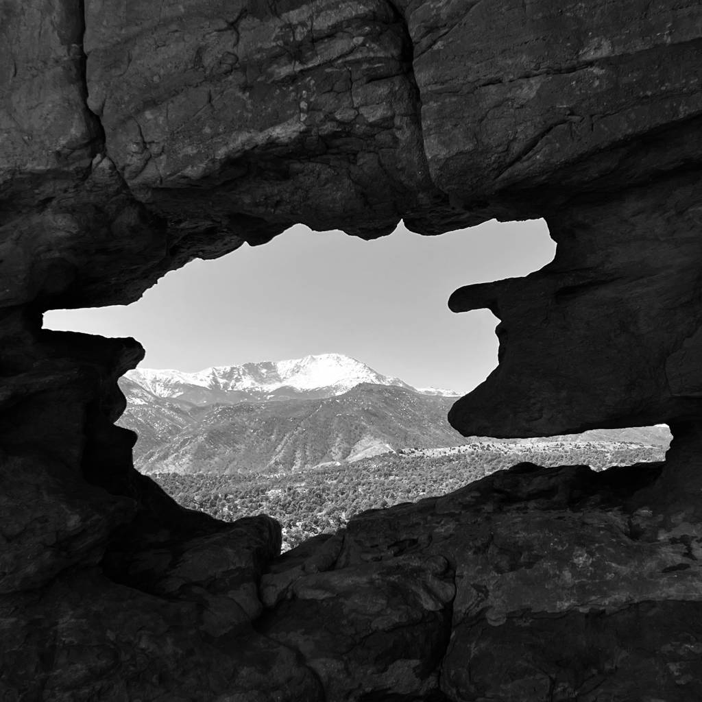 Pike’s Peak From Siamese Twins by Mabry Campbell, Photography, Mobile phone