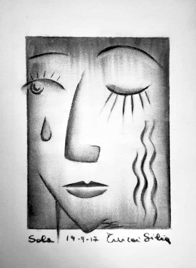 Crying People Drawings