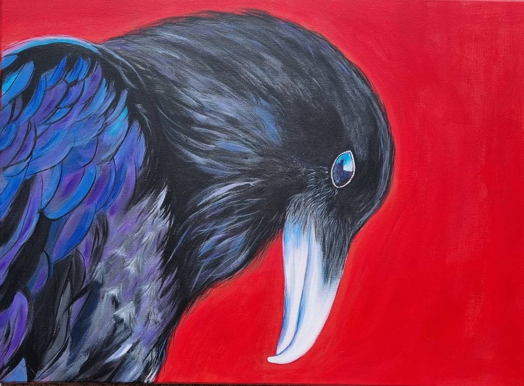 Grand Corbeau by Sophie Ackermann, Painting, Acrylic | Art Limited