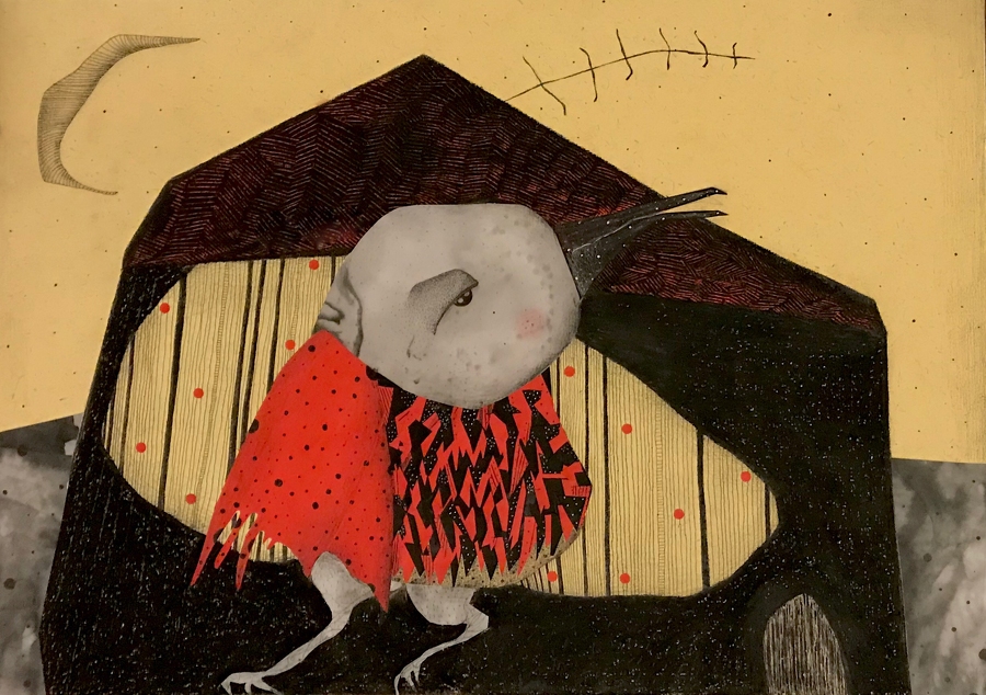 Superstition by Tina Rokhforouz, Mixed media, Collage | Art Limited