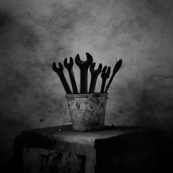 object photography black and white