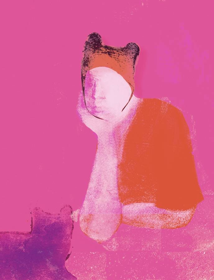 Cat lady by Ewa Kanto, Drawing, Digital | Art Limited