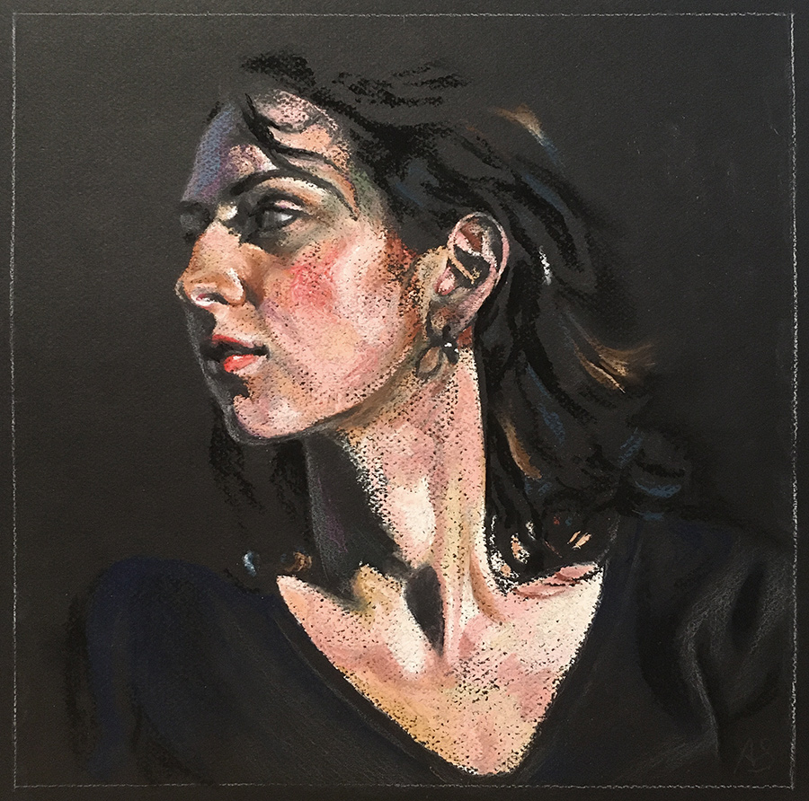 Oil Pastel Drawings Of People