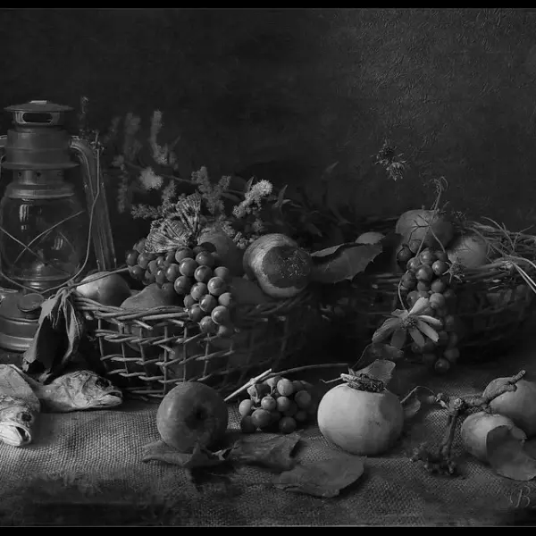 object photography black and white