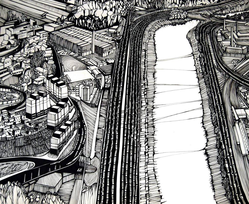 City of Utopia by Lena Salavei, Drawing, Ink | Art Limited