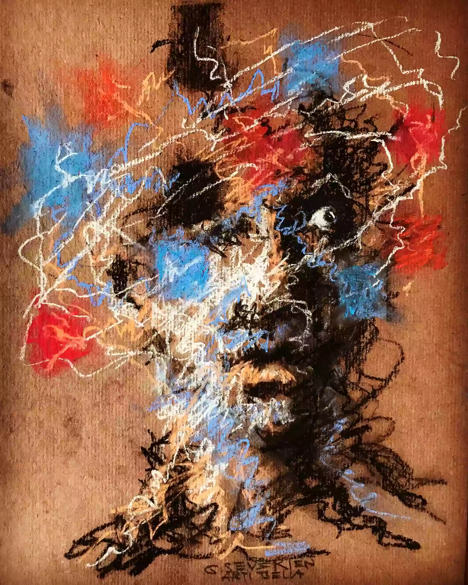 Brainwave Hallucination by Guido Severien, Drawing, Pastel | Art Limited