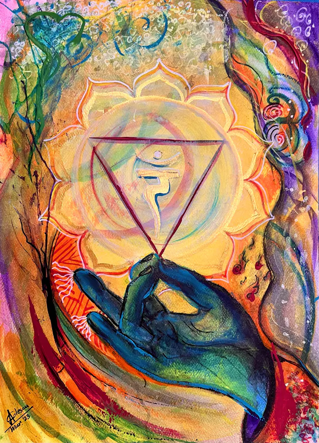 Solar Plexus Chakra by Anca Colescu, art work | Art Limited