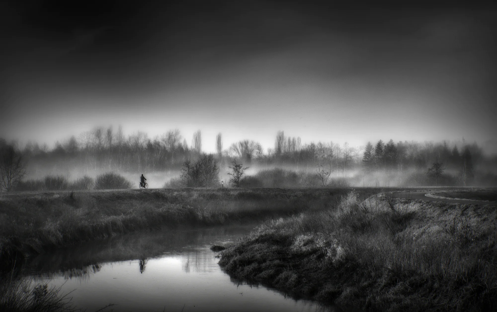 Bike ride along the dyke by Marc Apers, Photography, Digital | Art Limited