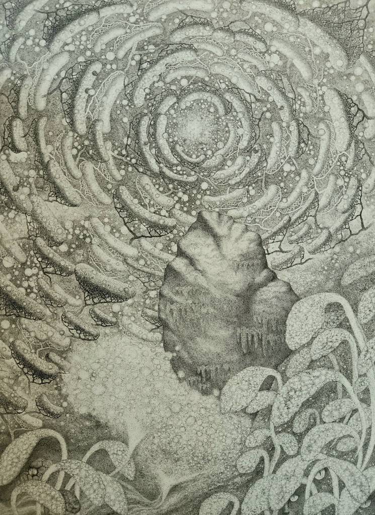 Born in death (self-portrait 3) by 차나 (Chana), Drawing, Ink | Art Limited