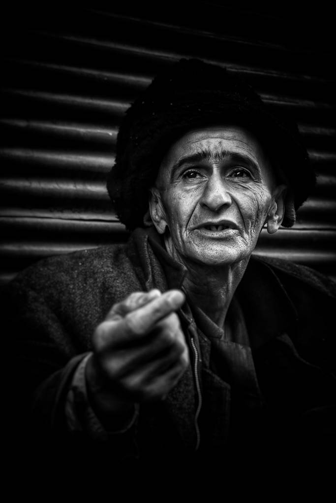 Poor man portrait by Ali Dinmohammadlo, Photography, Digital