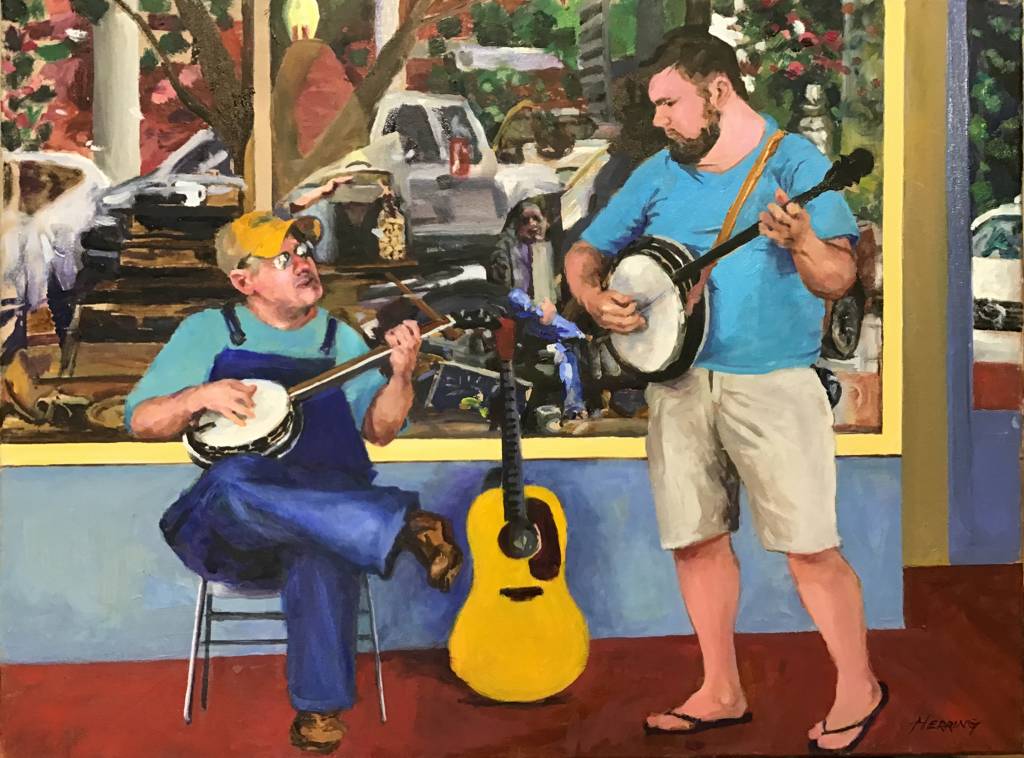 Banjos by KATHY HERRING, Painting, Oil | Art Limited