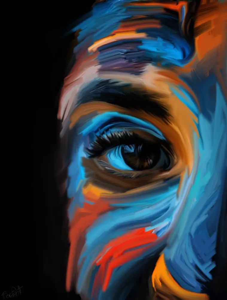 Eyes in the soul by Alwyn Holtzhausen, Drawing, Mixed media | Art Limited