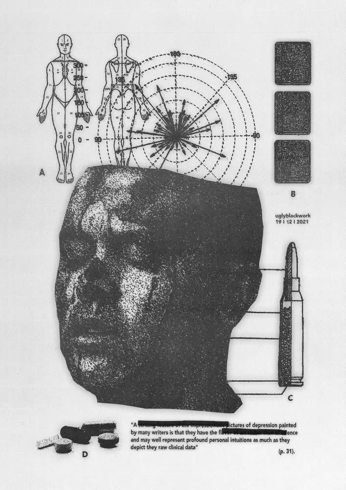 Learned Helplessness by uglyblackwork, Mixed media, Collage | Art Limited