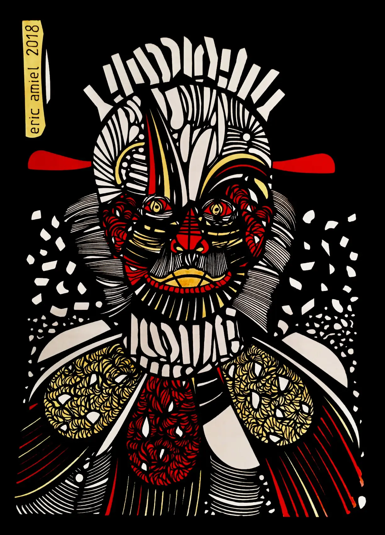 The Witch Doctor par Eric Amiel, Dessin | Art Limited